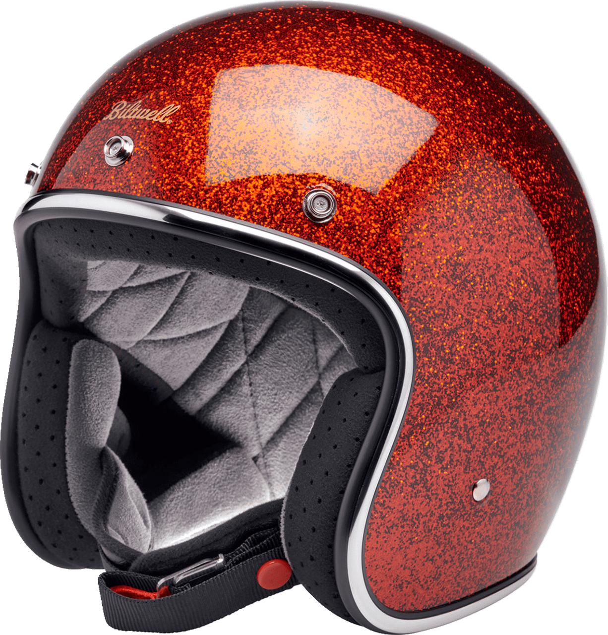 Biltwell Bonanza Megaflake Open Face Motorcycle Helmet - Team Motorcycle