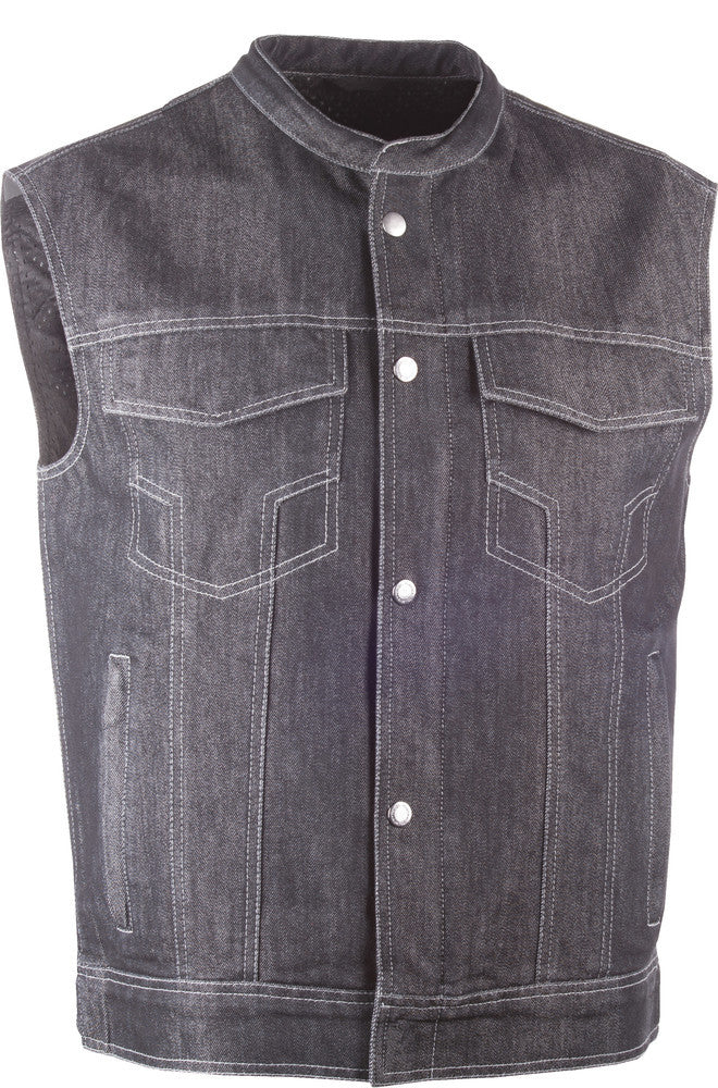 Denim Motorcycle Vests | Men & Women Denim Biker Vests - Team ...