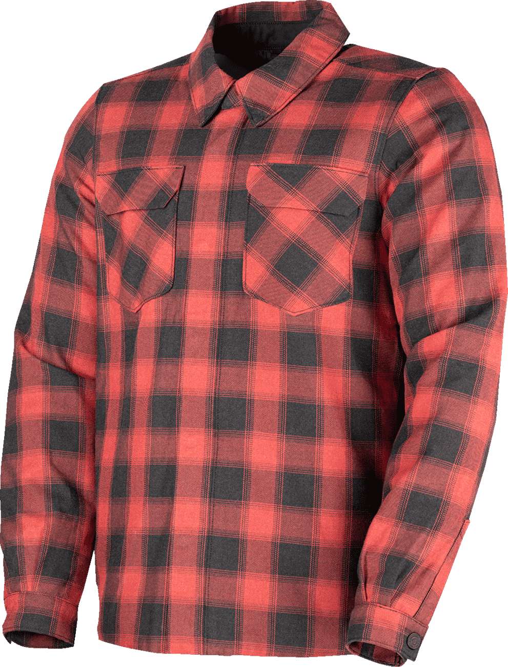 Icon Men's Fallblock Armored Motorcycle Flannel Shirt | Team Motorcycle
