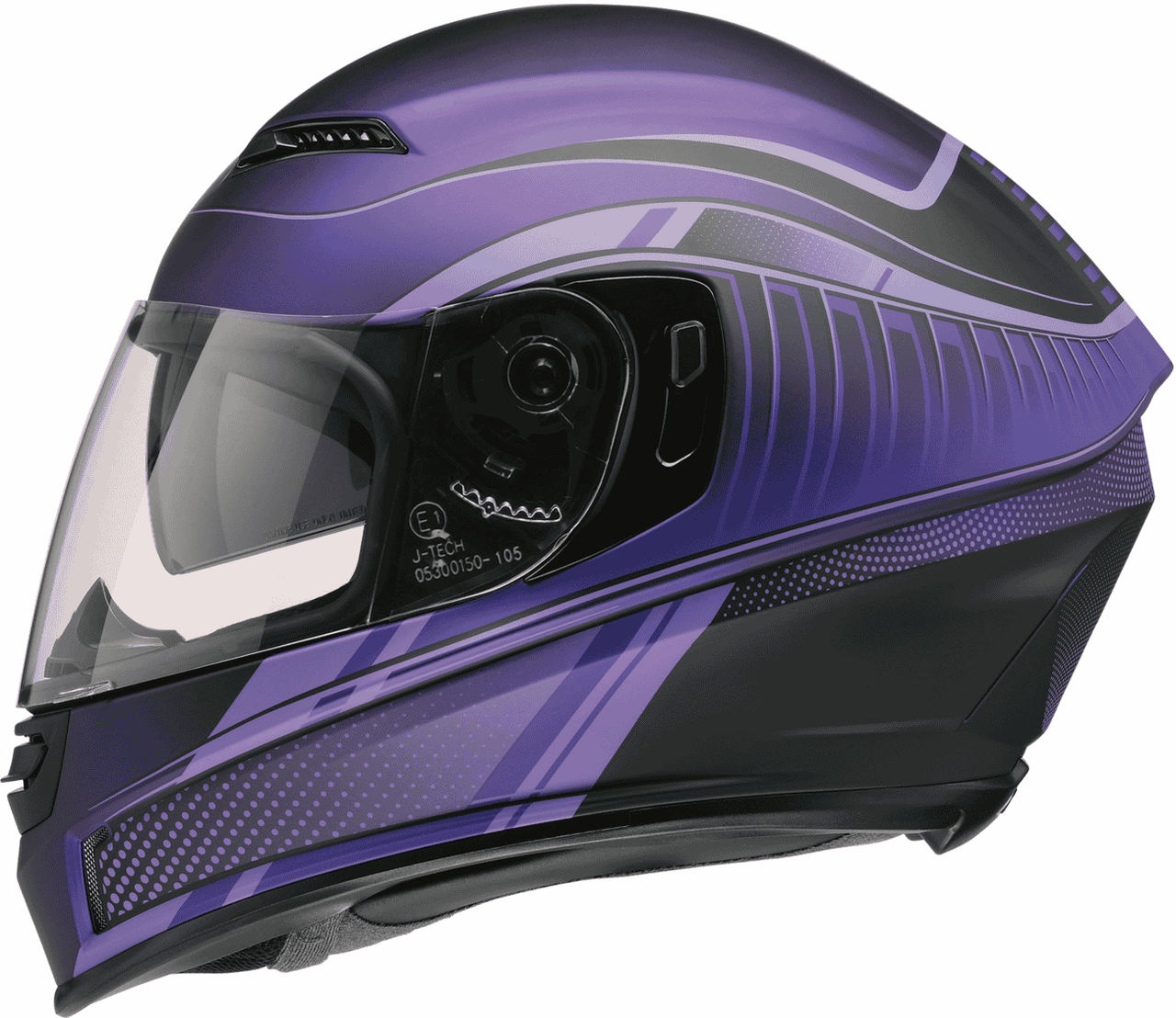 Z1R Jackal Dark Matter Purple Full Face Motorcycle Helmet